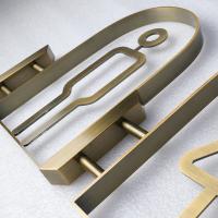 China Custom Metal Signs 3D Non-Illuminated Toilet Sign for Luxury Hotel Wayfinding for sale