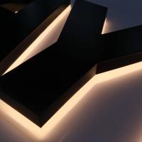 China Custom 3D Black Backlit LED Channel Letters Sign for Business for sale