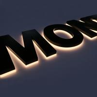 China Custom 3D Black Backlit LED Channel Letters Sign for Business for sale
