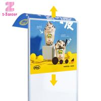 China Ultra Thin LED Tempered Glass Light Box Side Lit Advertising Poster Frame for sale