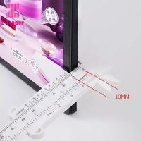China Ultra Thin LED Tempered Glass Light Box Side Lit Advertising Poster Frame for sale