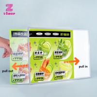 China Aluminum Frame Ultra-Thin LED Glass Lightbox Side Lit Poster Display Light Box For Advertising for sale