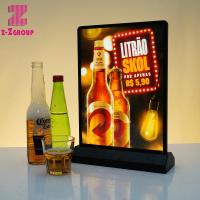 China Rechargeable A4/A5 LED Table Light Box Double Sided Desktop Illuminated Menu Sign for sale