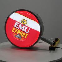 China Custom Round Vacuum Formed Acrylic Light Box Outdoor Double Sided Illuminated Sign for sale
