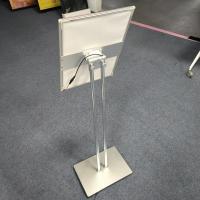 China Double Pole Freestanding Frame LED Light Box Adjustable Angle Poster Advertising Stand for sale