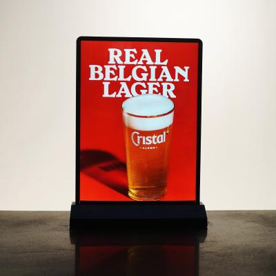 China TOP SELLER Rechargeable Double-sided Tempered Glass LED Menu Light Box A4/A5 — USB, MOQ 1 | Z-Z Group for sale