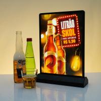 China A4 A5 Double Sided Advertising Display with Battery for Bar Restaurant Menu Poster for sale