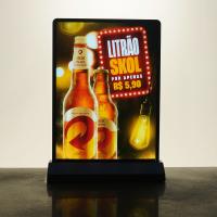 China Rechargeable A4/A5 Desktop LED Light Box — Double-sided Tempered Glass, USB for sale