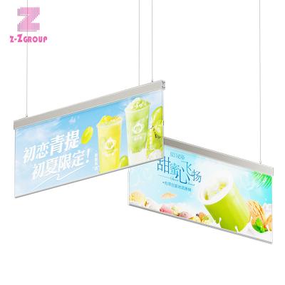 China Ceiling Hanging Double-sided LED Light Box — Supermarket Aisle Sign, Ultra-thin for sale
