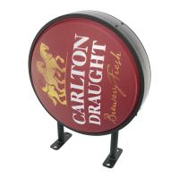 China Outdoor Double-sided LED Acrylic Light Box — Custom Shape, Weatherproof, Aluminum+Iron Frame for sale