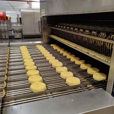 China Round Shape Cup Noodle Production Line Making Equipment 9min Cooling for sale