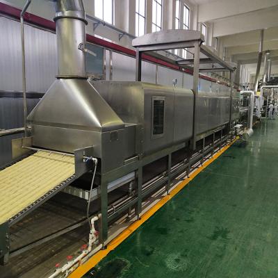 China Square Fried Maggi Making Machine PLC Control Instant Noodles Machinery for sale