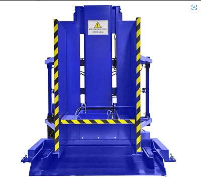 China Automatic Manual Pallet Changer System with 95° Inverting Angle, 2000kg Max Load and 1600mm Height Capacity for sale