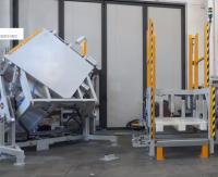 China JL DCS-PC Automatic Pallet Inverting Machine 180 Degree Turner System 2000kg Load Capacity 50-1600mm Height Range for sale