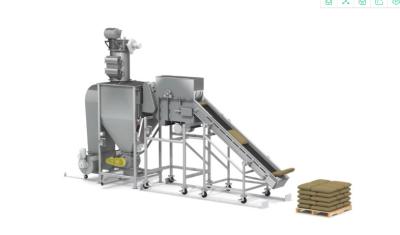 China 50kg Bag Slitting and Emptying Machine - 100-800 Bags/Hour Capacity with 98-99% Efficiency for sale