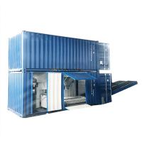 China Automatic Mobile Bagging System Containerized Unit 20-100kg Capacity 700-1500 Bags/Hour for sale