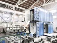 China Automatic Mobile Bagging System Containerized Unit 20-100kg Capacity 700-1500 Bags/Hour for sale
