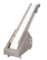 China Stainless Steel Climbing Inclined Belt Conveyor 1600mm x 520mm with 30m/min Speed and Food Grade PP Belt for sale