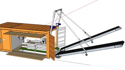 China Containerized Mobile Weighing & Bagging Machine Unit with 20-100kg Capacity and 700-1500 Bags/Hour Speed for sale