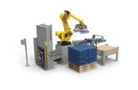 China 4-Axis Palletizing Robot System for Sugar Bagging | 10-50kg Capacity | 100-1200 Bags/Hour for sale