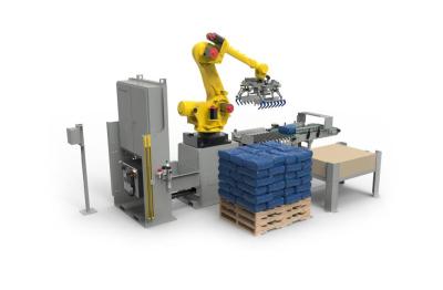 China 4-Axis Palletizing Robot System for Sugar Bagging | 10-50kg Capacity | 100-1200 Bags/Hour for sale