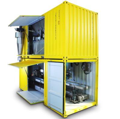 China Containerized Mobile Bagging Machine for Dock Fertilizer - 20-100kg Capacity, 700-1500 Bags/Hour for sale