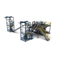 China Dust-Free Bulk Bag Unloader System 10-15 Bags/Hour with 800-2500m³/h Dust Removal Capacity for sale