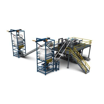 China Dust-Free Bulk Bag Unloader System 10-15 Bags/Hour with 800-2500m³/h Dust Removal Capacity for sale
