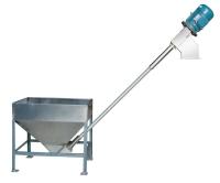 China Screw Auger Conveyor Grain Elevator 2.5KW 114mm with Hopper for Flour for sale