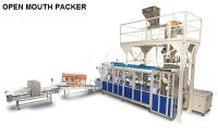 China Semi-Automatic Seed Grain Rice Bagging Machine 25-50kg Carbon Steel Pellet Weighing Packer for sale