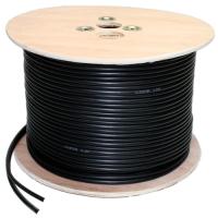 China RG6P Siamese Cable For Security Cameras CCTV 2x18 AWG Power 12V DC / 24V AC for sale