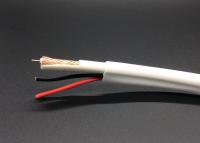 China Video CCTV RG59 Cable With Power White PVC Round Cover Copper Conductor for sale