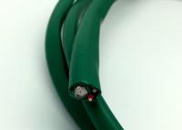 China Green PVC Siamese Camera Cable Kx7+2Alim Coaxial With Power 7*0.2mm Bare Copper for sale
