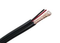 China RG59 Siamese Coaxial with Power CCTV Cable 2Core 0.75mm² CCA DC Wire for sale