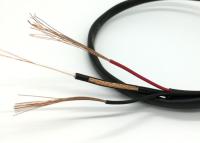 China RG174+2C Siamese Video Cable , Siamese Coaxial Cable For CCTV 26AWG CU Monitor Wire for sale