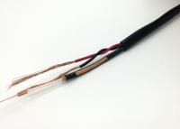 China RG174+2C Siamese Video Cable , Siamese Coaxial Cable For CCTV 26AWG CU Monitor Wire for sale