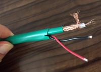 China Kx7+2 Alim Siamese Coaxial Cable , Siamese Cable For CCTV Green PVC Jacket for sale