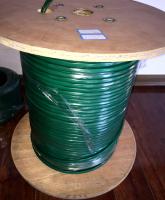 China Kx7+2 Alim Siamese Coaxial Cable , Siamese Cable For CCTV Green PVC Jacket for sale