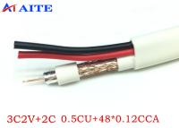 China 3C2V CCTV Coaxial Siamese Video Cable CCA Braid PVC Outer Jacket for sale