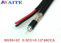 China Combo Coaxial Power Siamese Coax Cable RG59P BC  Inner Conductor for sale