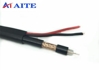 China RG59+2C UV PE Outdoor Siamese Camera Cable , Rg59 Siamese Cable Outdoor for sale