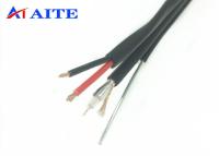 China Outdoor UV PE Jacket Siamese Coax Cable PK-75-2-13 2x24x0.2mm CCA Power Wire for sale