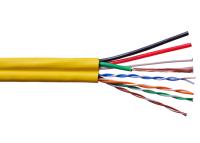 China UTP CAT5E+4C Siamese Coaxial Cable , Siamese Cable For Cctv PE Insulation for sale