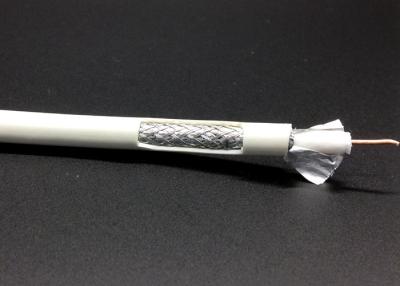 China RG6 U 75 Ohm Coaxial Cable Foam PE Dielectric OEM USA Standard TV Wire for sale