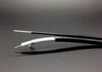 China Self Supporting 75 Ohm Coaxial Cable Black PVC RG-6M/64 16SS CCS With Messenger for sale
