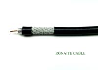 China Full Copper F660 RG6 75 Ohm Coaxial Cable Tinned Copper Braid LSZH Jacket for sale