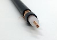 China Black RG213 50 Ohm Coax Cable 7*0.75 Tinned / Bare Copper Conductor for sale