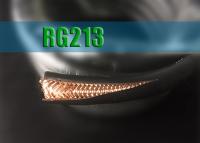 China Black RG213 50 Ohm Coax Cable 7*0.75 Tinned / Bare Copper Conductor for sale