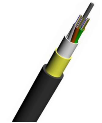 China Dry Core Loose Tube Fiber Optic Cable , Aerial Fiber Optic Cable Moisture Resistant for sale