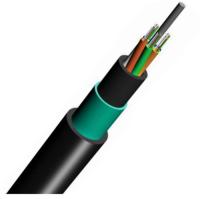 China GYFTY53 Fiber Optic Loose Tube , Armored Optical Fiber Cable Double PE Jacket for sale